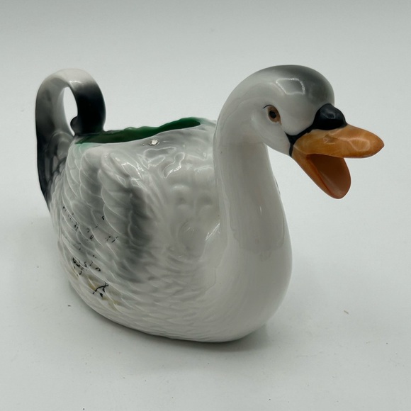 Source Unknown | Kitchen | Vintage Ceramic Swan Bird Creamer Porcelain ...